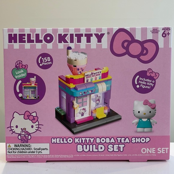 Hello Kitty | Toys | New Hello Kitty Boba Tea Shop Build Set | Poshmark